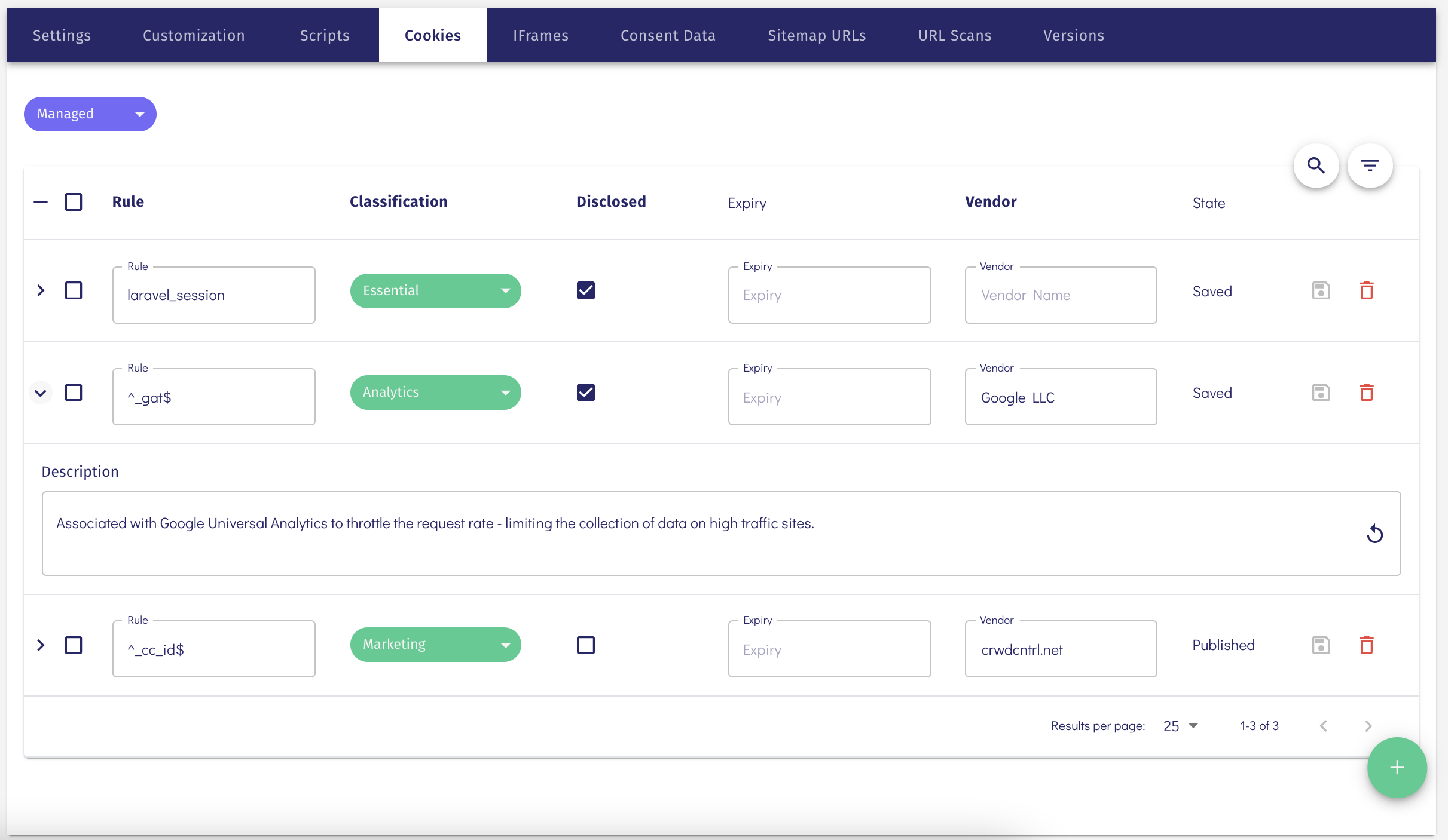 Classification of Scripts and Cookies – Osano